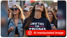 Fake "Swifties for Trump"